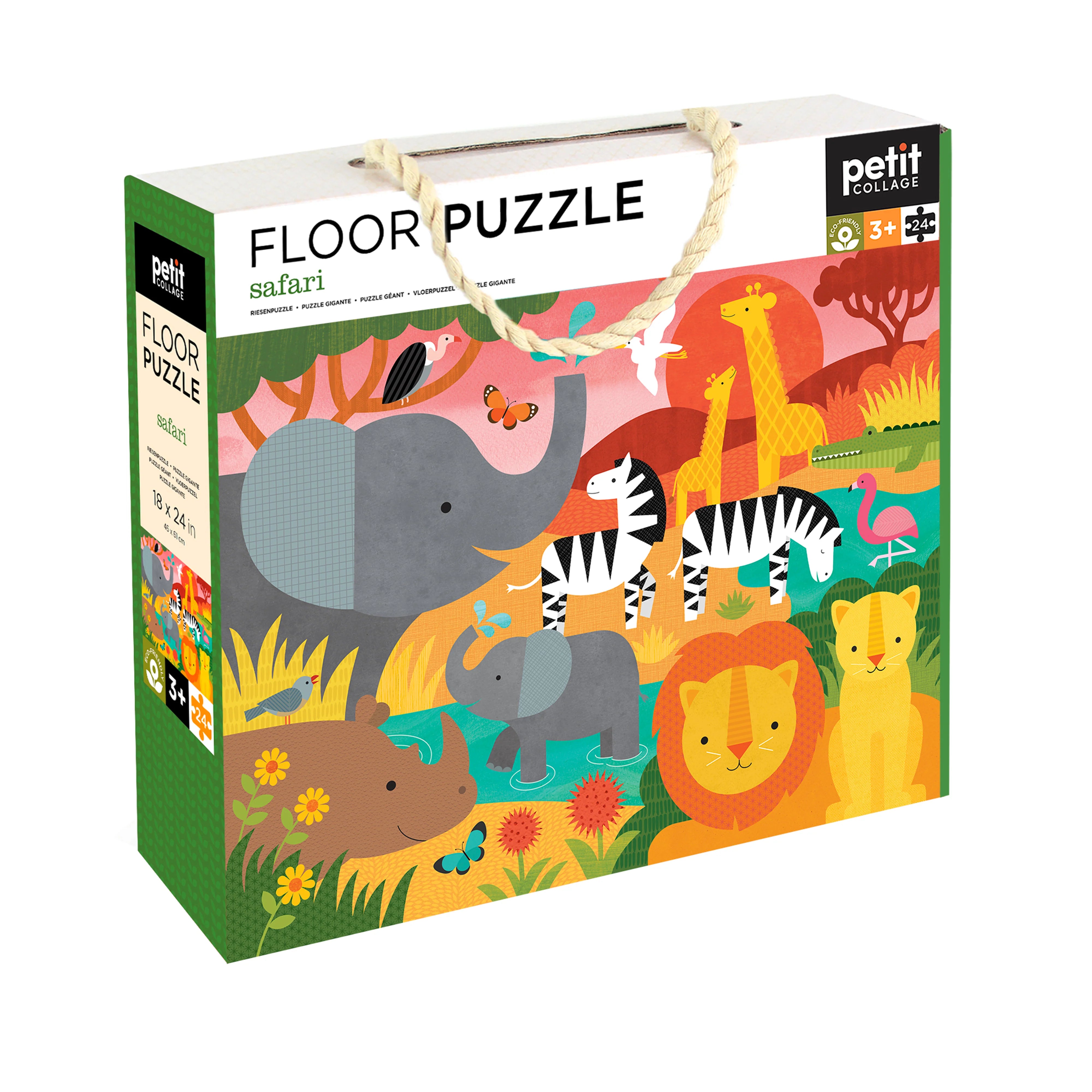 Petit Collage Floor Puzzle - Safari – Little Surprise
