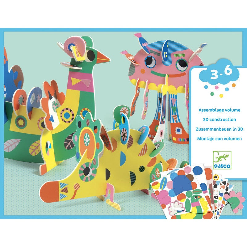 Three 3D Animals Construction Set – Little Surprise